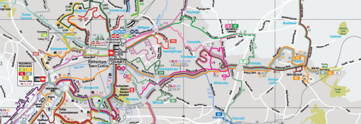 Rotherham Network Map 2024 | First Bus