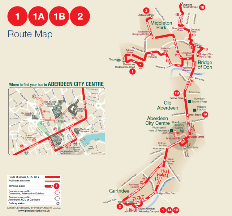 Service 1/ 1A/1B / 2 | First Bus