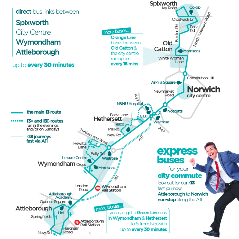 Turquoise Line 13 | First Bus