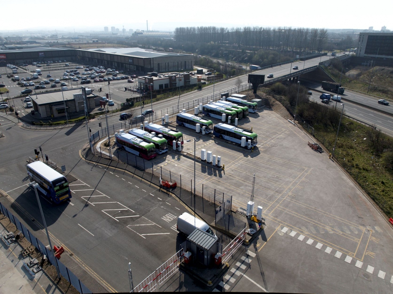 First Bus celebrates completion of UK's largest rapid EV charging hub ...