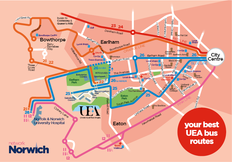 University of East Anglia (UEA) Bus Service | Norfolk & Suffolk | First Bus